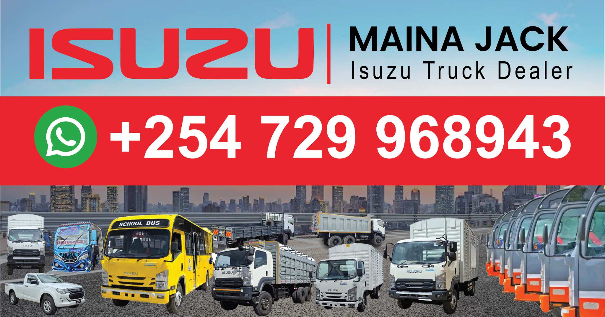 Resourceful, Reliable Best Isuzu trucks Dealer in kenya - Maina Jack Isuzu